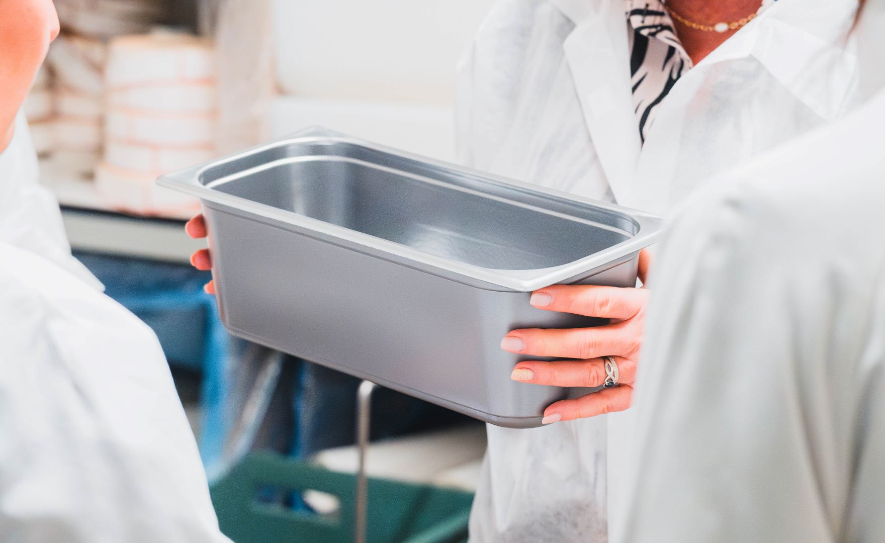 Bac à glace vitrine 5 litres Aspect inox | Serup